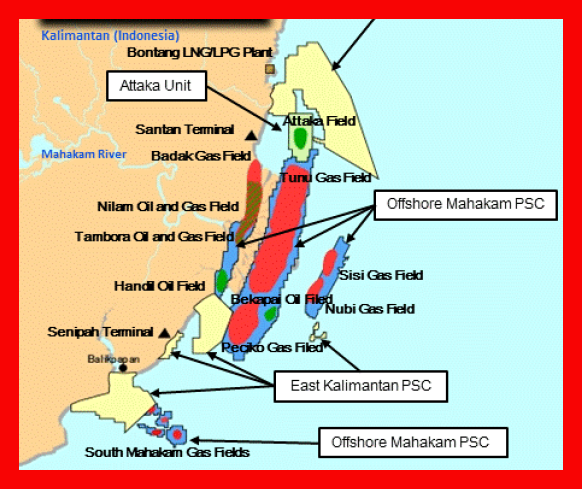 Attaka and East Kalimantan blocks
