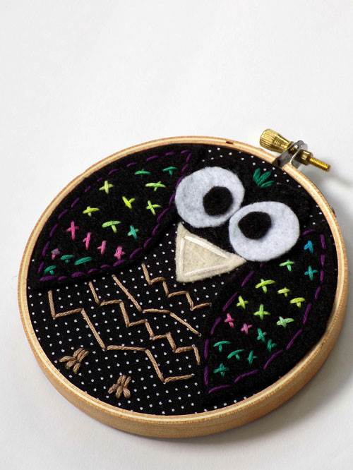 My Owl Barn: Woodland Animals Mini Embroidery Hoops: Fall Craft For Kids