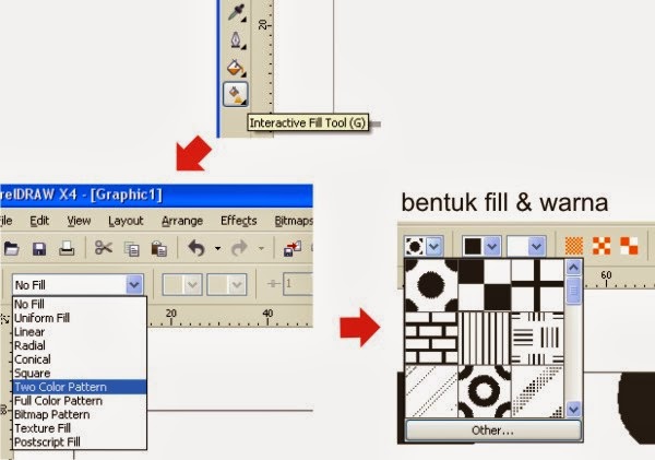 Membuat Background Two Color Pattern di Coreldraw