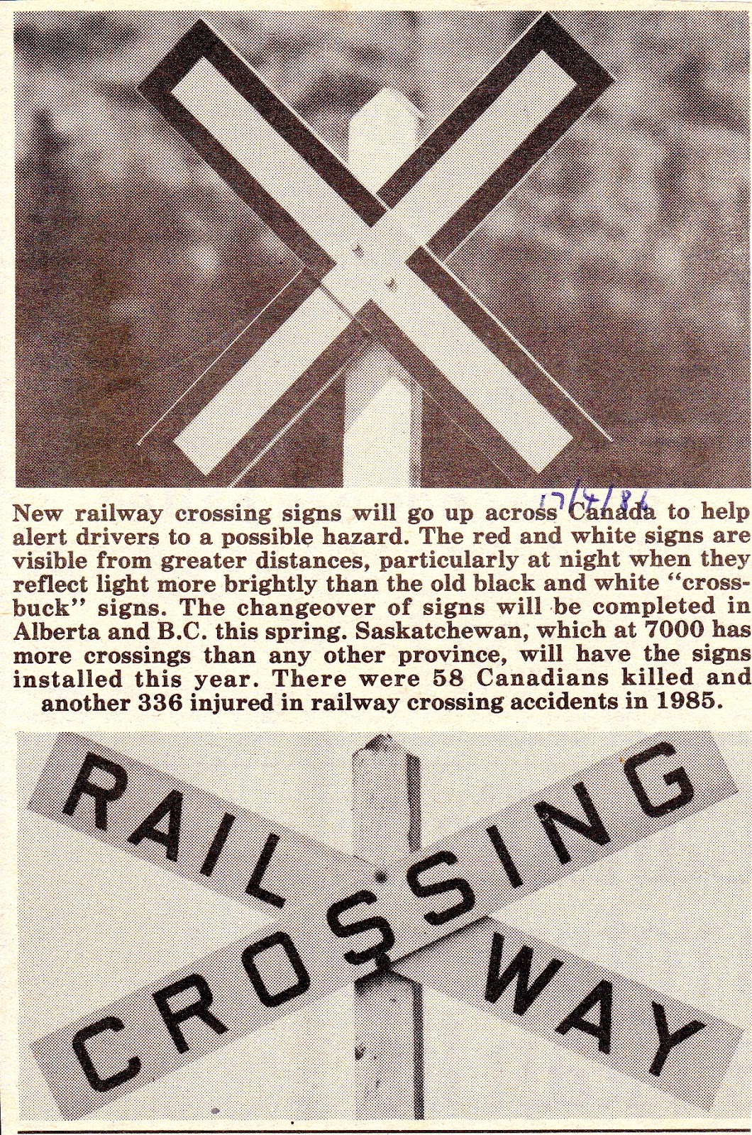 Trackside Treasure: Red & White Crossbucks