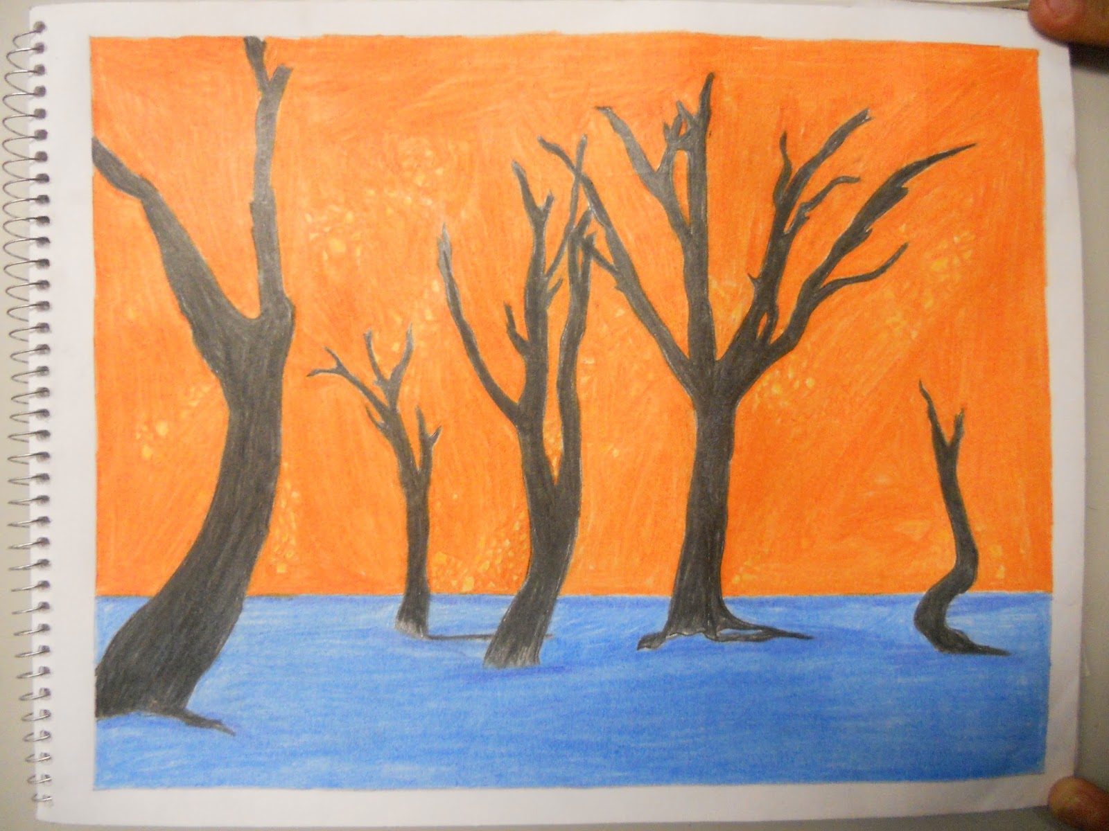 DIBUJO II ENP: RETO 6, CONSTRASTE COMPLEMENTARIO DE COLOR