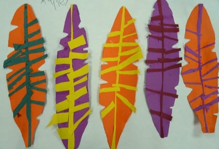 Art. Paper. Scissors. Glue!: Turkey Feathers