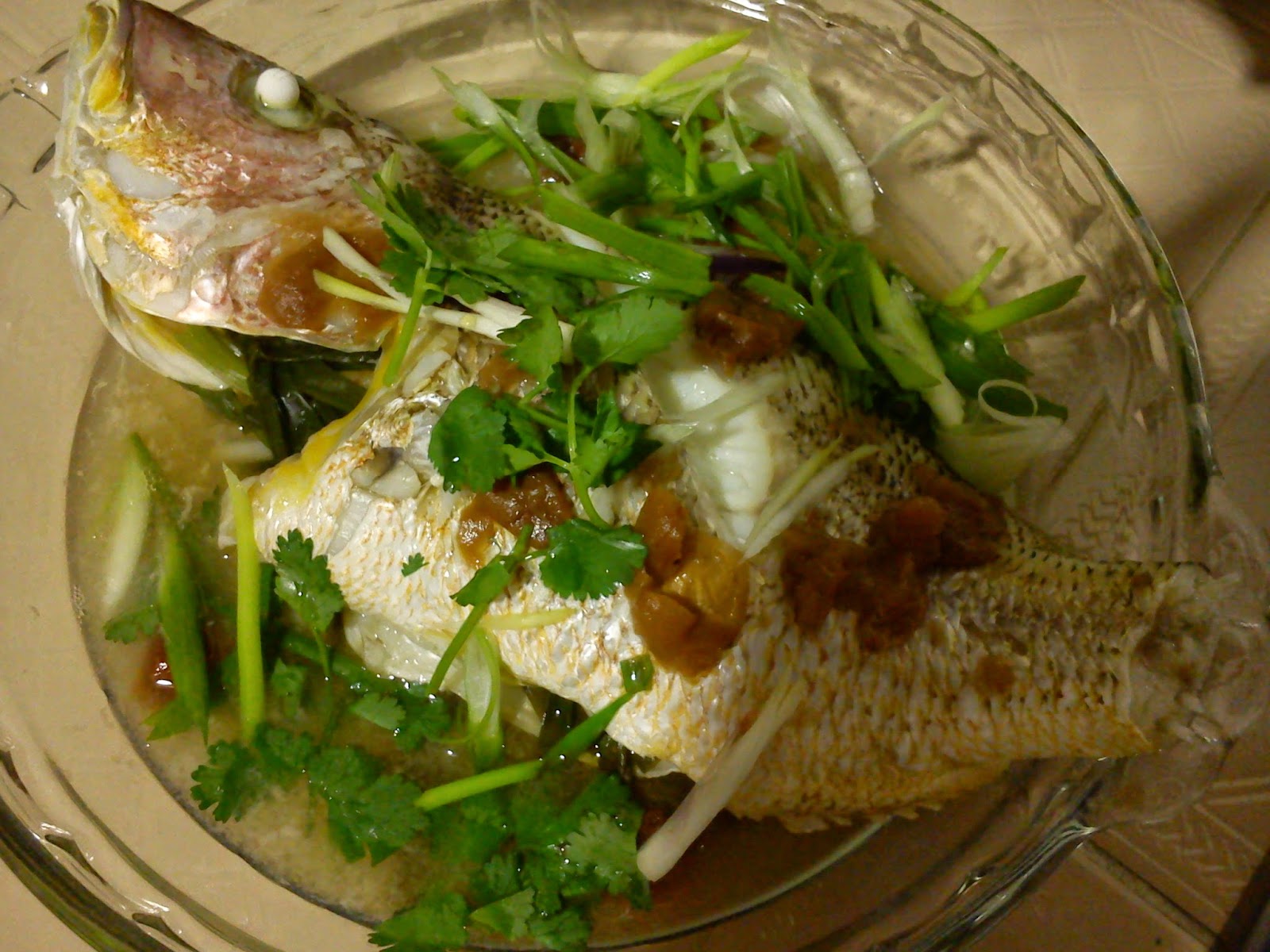 Cooking Pleasure: Steamed Fish With Lemon and Sour Plum