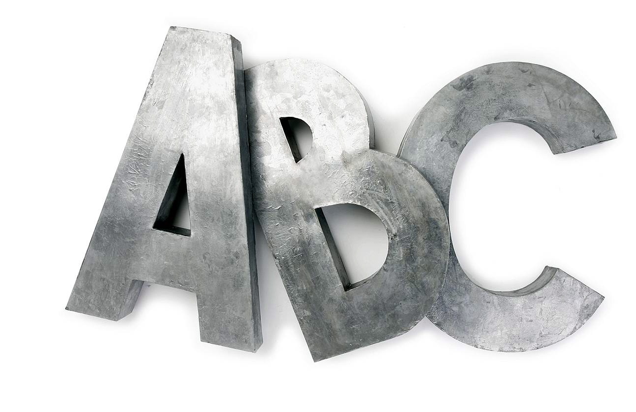 Eclectic bazaar: Zinc Letters DIY