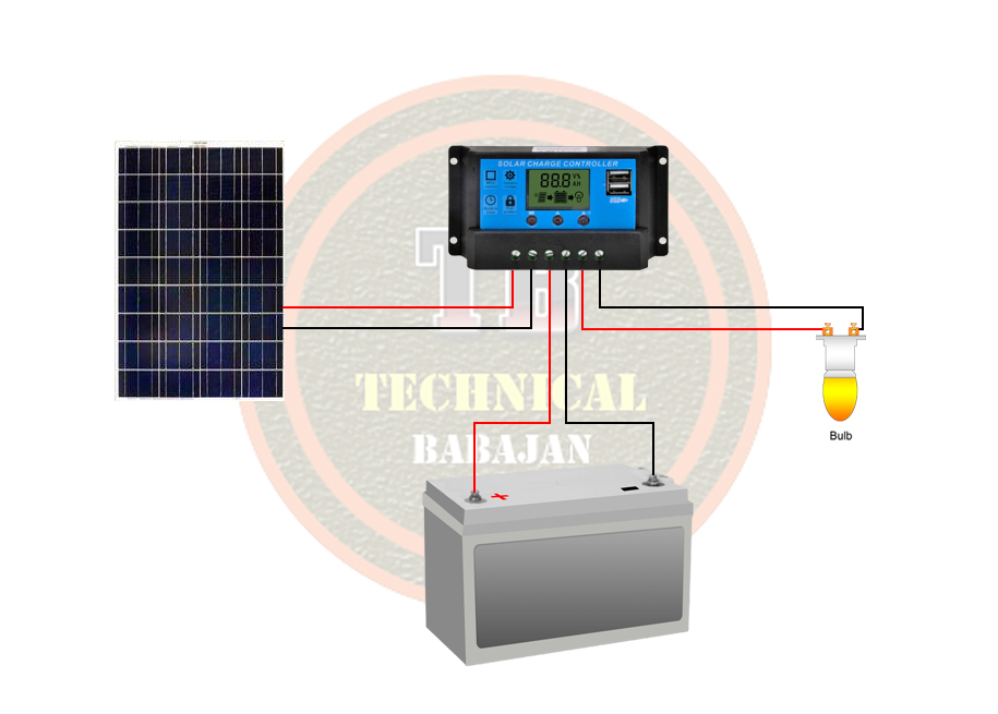 solar charge controller diagram