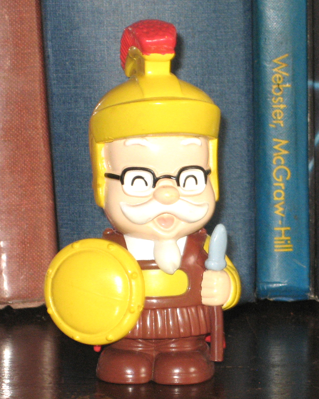 Percy's Fast Food Toy Stories : Roman Soldier Col Sanders - KFC