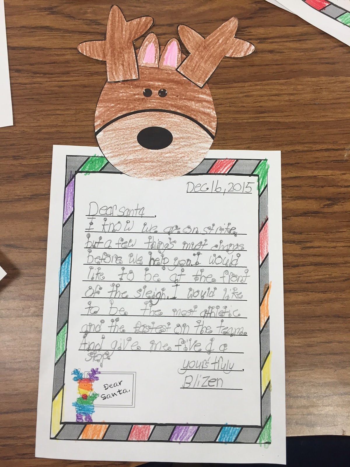 Mrs. MeGown's Second Grade Safari: The Great Reindeer Rebellion Letter ...
