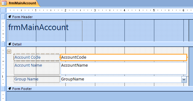 Simple Access Visual Basic Application: Create a Form Using Form Wizard
