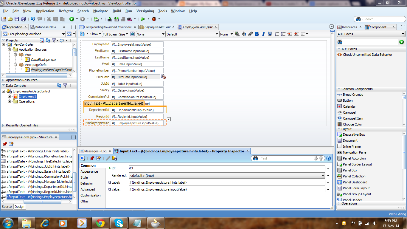 My Experience on Oracle ADF: File Uploading and Downloading in ADF