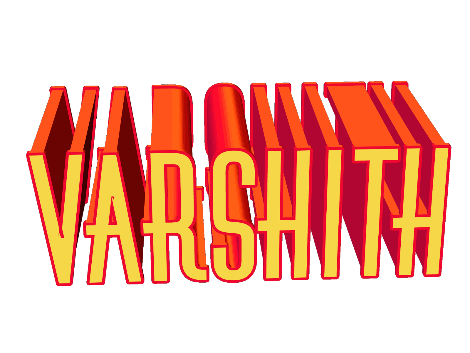 3D letters in PNG format | naveengfx