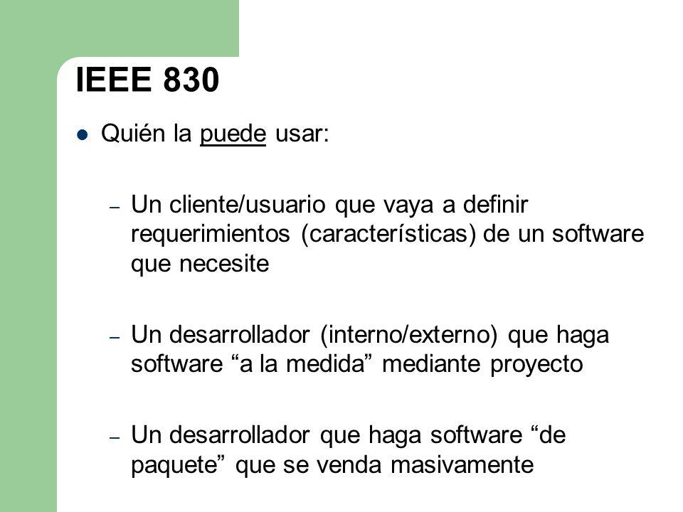 Blog Metodologias y modelado de software: Norma IEEE 830 y plantillas SRS