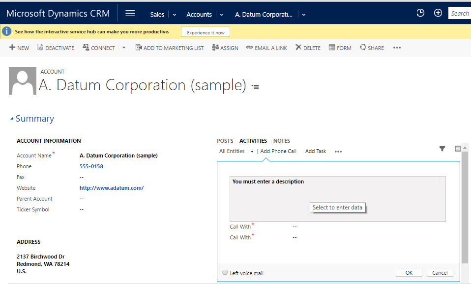 Tech World: Add new column/control in the phone call activity form in ...