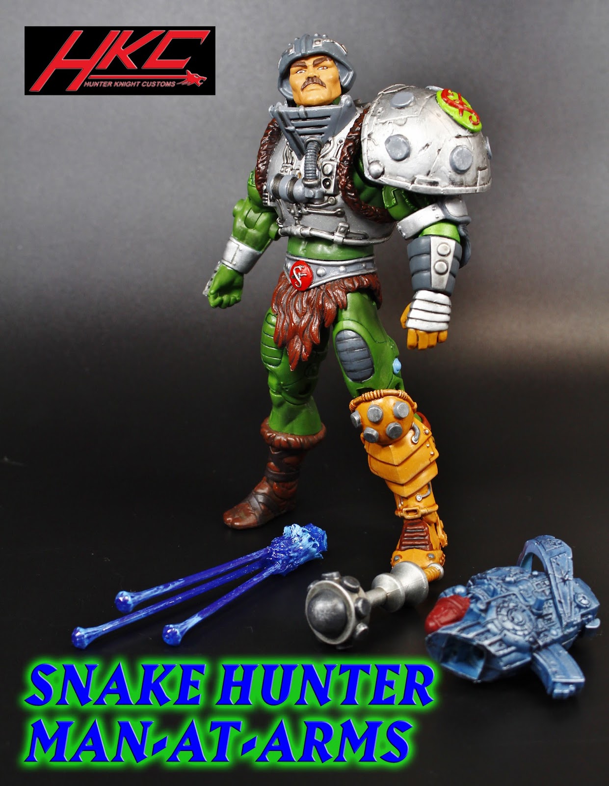 Custom Snake Armor Man-At-Arms action figure by Hunter Knight Customs