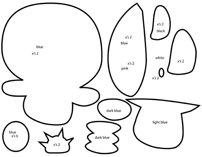 Artesanato Passo a Passo e Molde: Boneco Stitch de Lilo & Stitch A ...