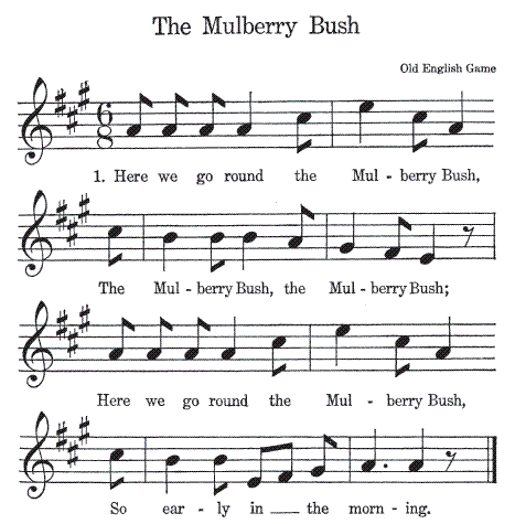 Mulberry Bush or This is the Way - Old English Nursery Rhyme (Sheet Music)