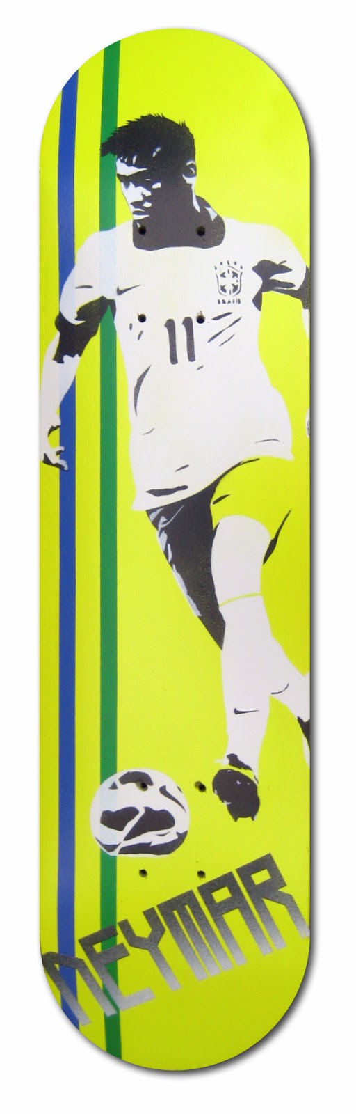 STENCIL ART by PAWA: neymar .. charity fund raisers