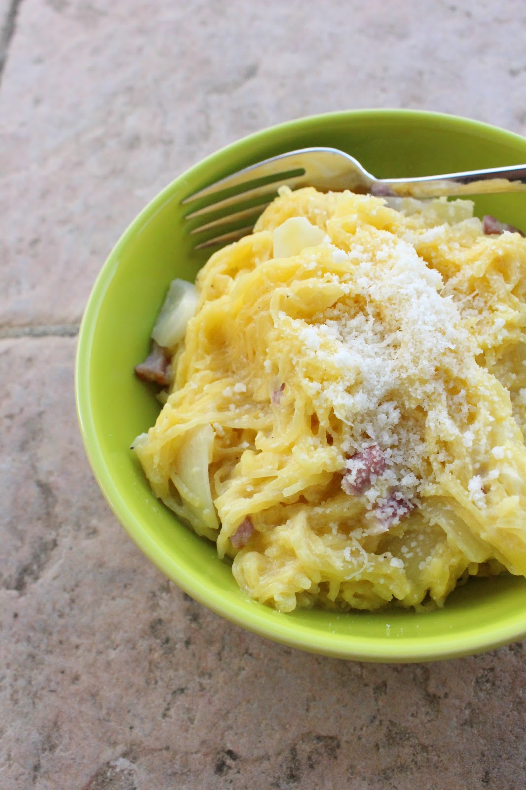 Délices d'une novice: Courge spaghetti façon carbo