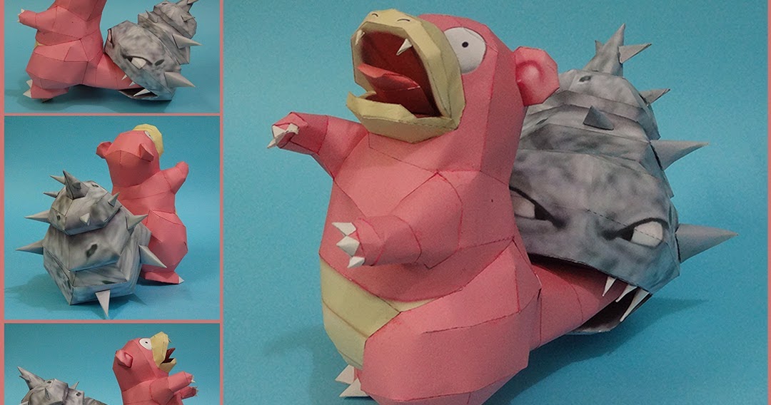 Paperpokés - Pokémon Papercraft: SLOWBRO