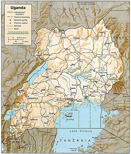 Uganda | Mapas Geográficos de Uganda - Enciclopédia Global™