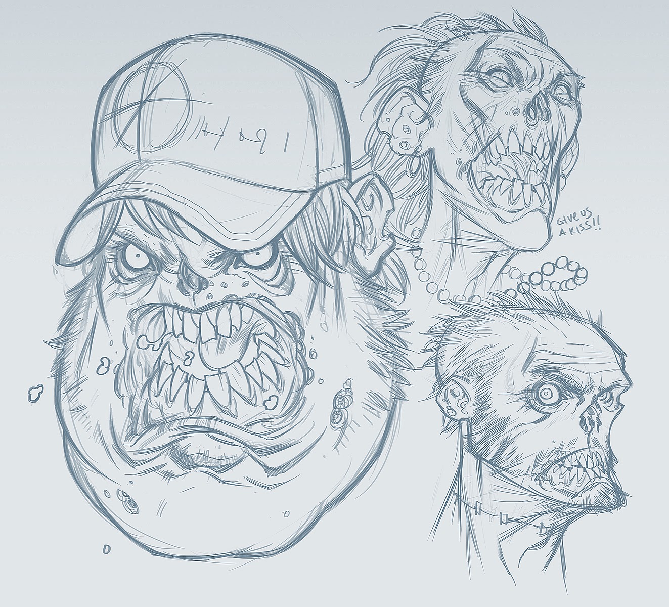 RLyonsArt: Zombie sketch