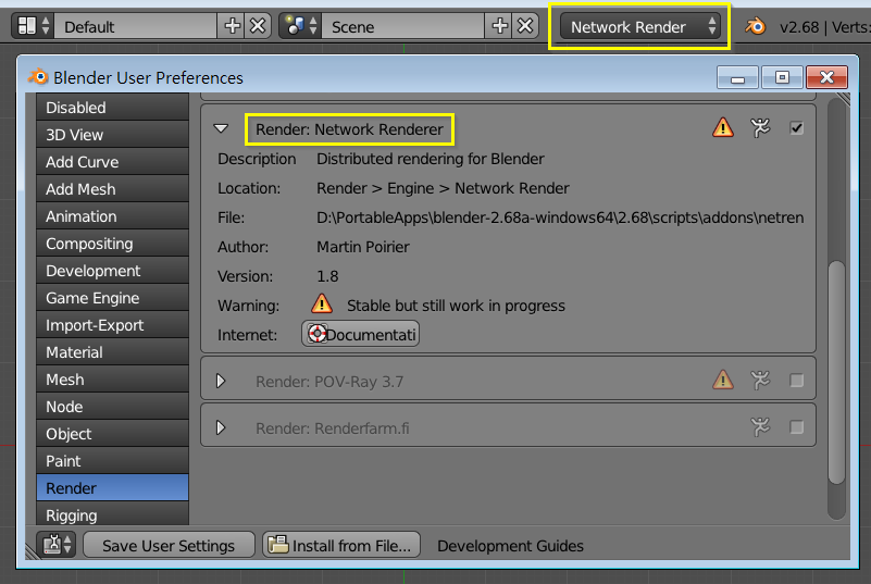 Blender 2.68 : 網路算圖(Network Rendering) - 基本設定