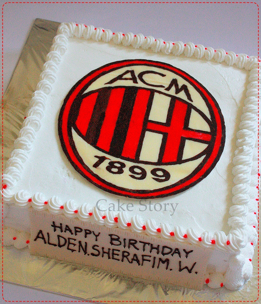 AC Milan Birthday Cake - Cake Story