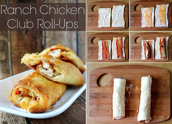 Ranch Chicken Club Roll-Ups Recipe ~ GOODIY