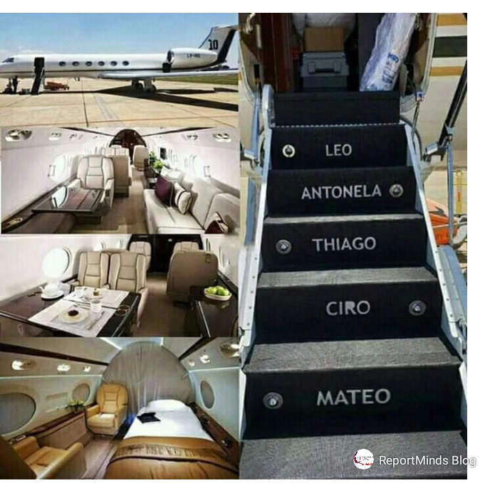 Inside Lionel Messi's Incredible $15m Private Jet (Photos) - Report Minds