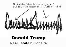 Reading Between the Lines: Handwriting analysis of Donald Trump