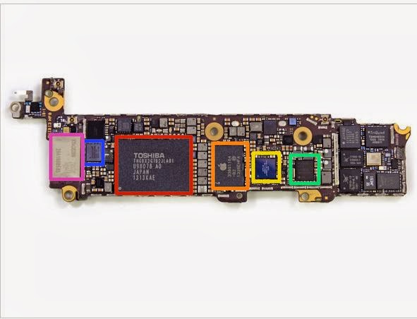 Video Detailed internal components of the iPhone 5c smartphone ...