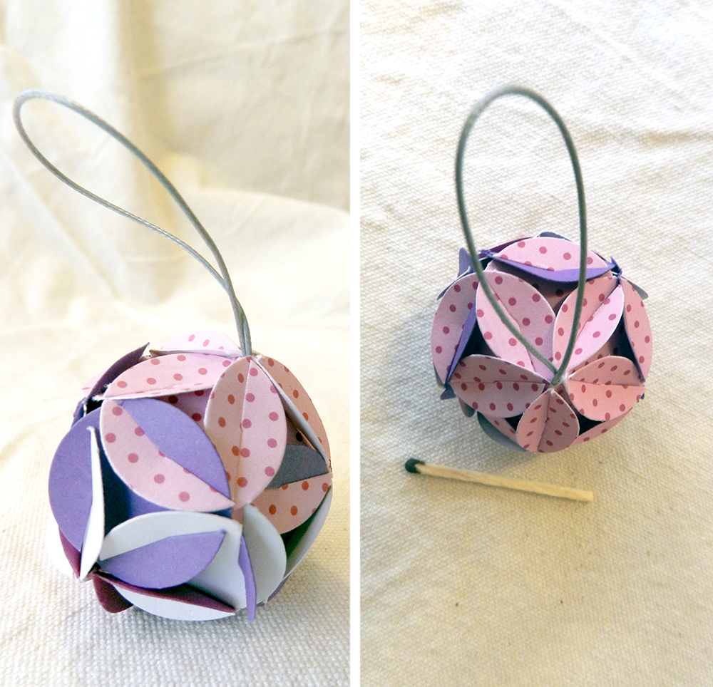 Dekoratiuni: Glob mic origami