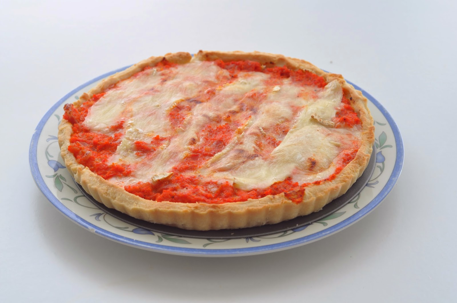 Simple Food: Roasted Red Pepper Flan with Bacon and Brie