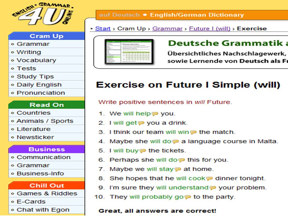 My English Class-ArMaNdO: EGO4U EXERCISES GRAMMAR