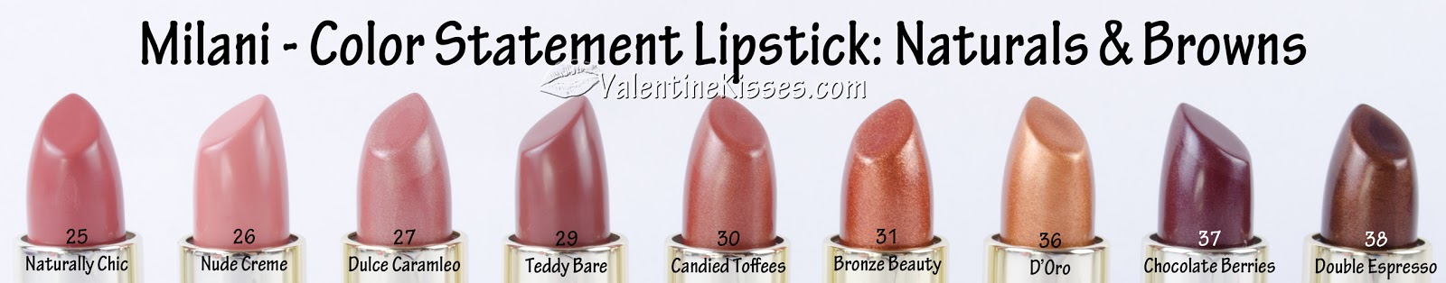 Valentine Kisses: Milani Color Statement Lipstick for Naturals & Browns ...