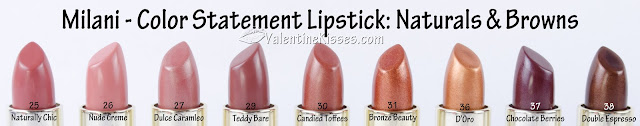 Valentine Kisses: Milani Color Statement Lipstick - ALL 30 Shades ...