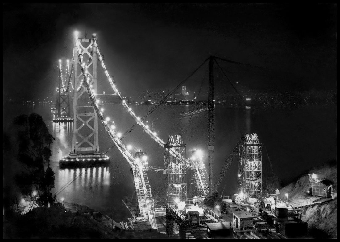 San Francisco Images: San Francisco-Oakland Bay Bridge Construction