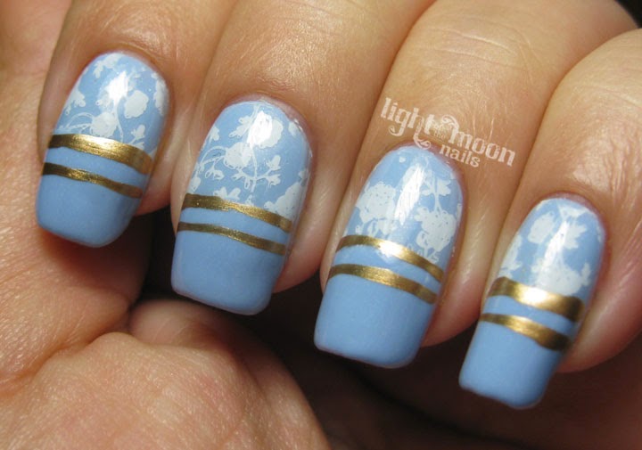 Light of the Moon Nails: Tea Cup Inspired Nail Art