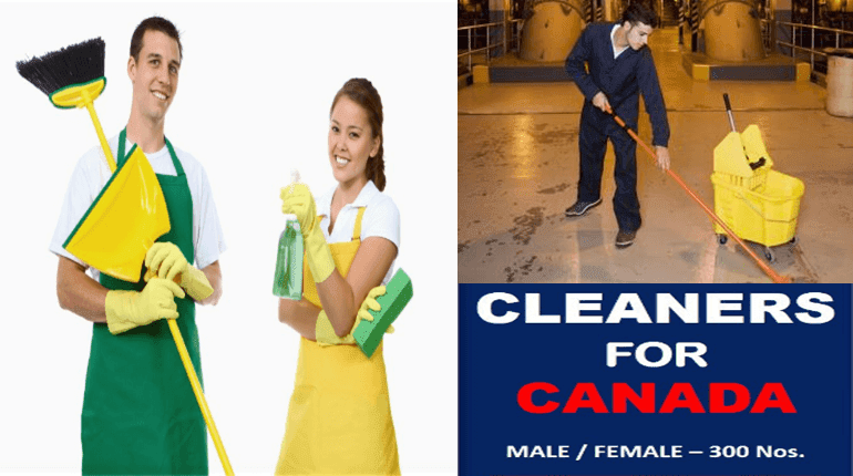 Cleaner Workers Vacancy in Canada
