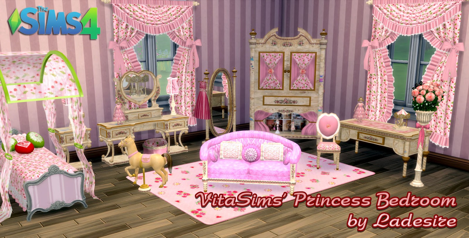 Ladesire's creative corner): TS4 - VitaSims’ Princess Bedroom by Ladesire