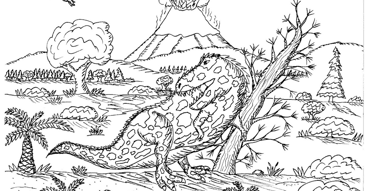 Robin's Great Coloring Pages: Young Tyrannosaur and other Tyrannosaurs