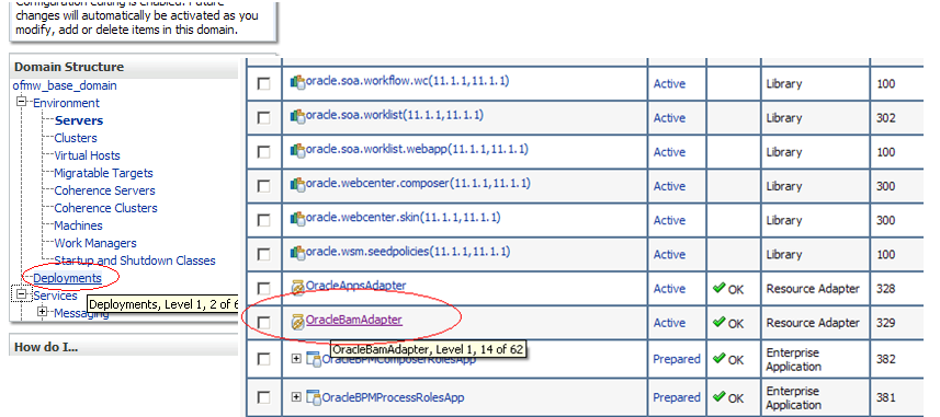 Bam 11g Bam Adapter Configuration Oracle Fusion Middleware Blog