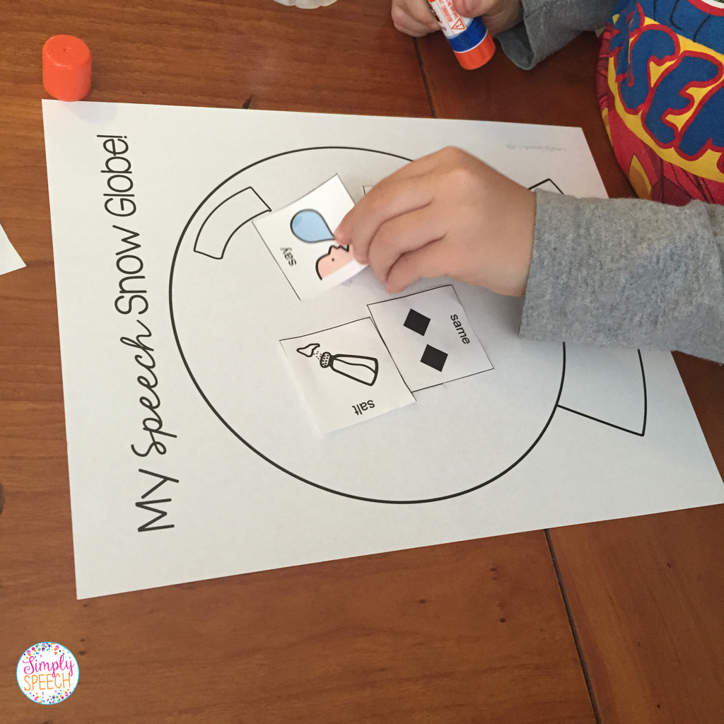 My Speech Snow Globe Craftivity! | Simply Speech