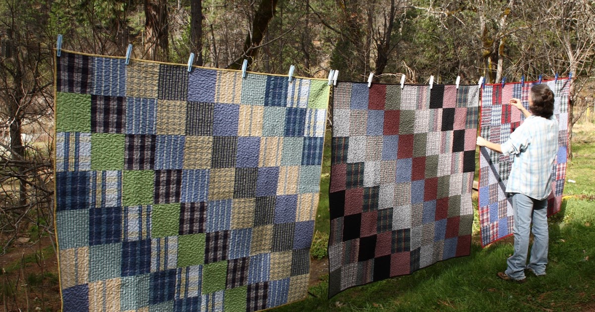 The Best 50 Years: Custom Memorial Quilts Trio Finished
