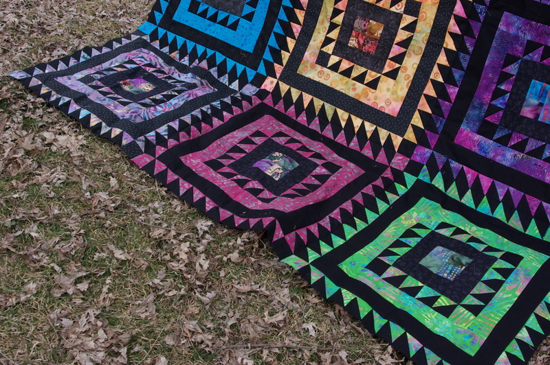 Sane, Crazy, Crumby Quilting: It's a Flimsy! #103a - Batik Bazaar