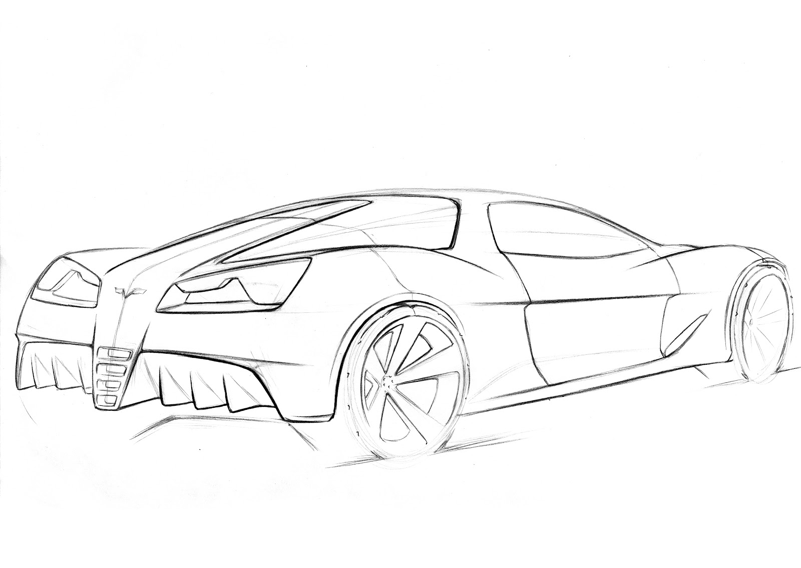 Paul Mutter Design: Corvette Line Drawings
