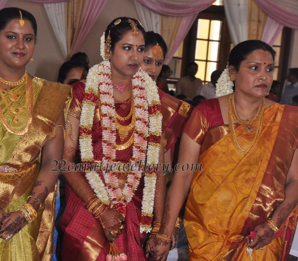 KS Ravi Kumar Daughter Janani Wedding Jewellery - Jewellery Designs