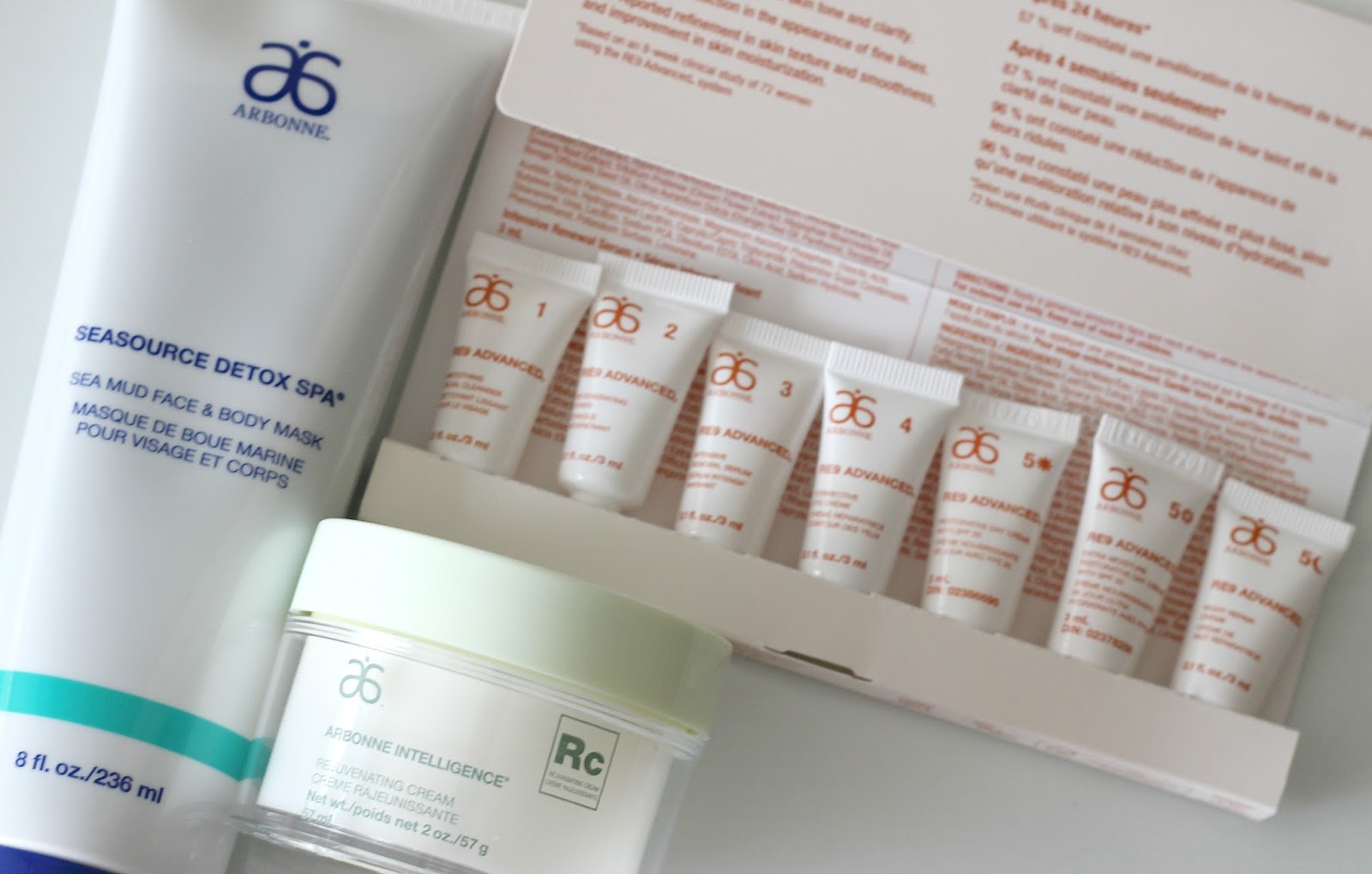 Arbonne Skin Care: Rejuvenating Cream, Sea Mud Face and Body Mask + RE9 ...