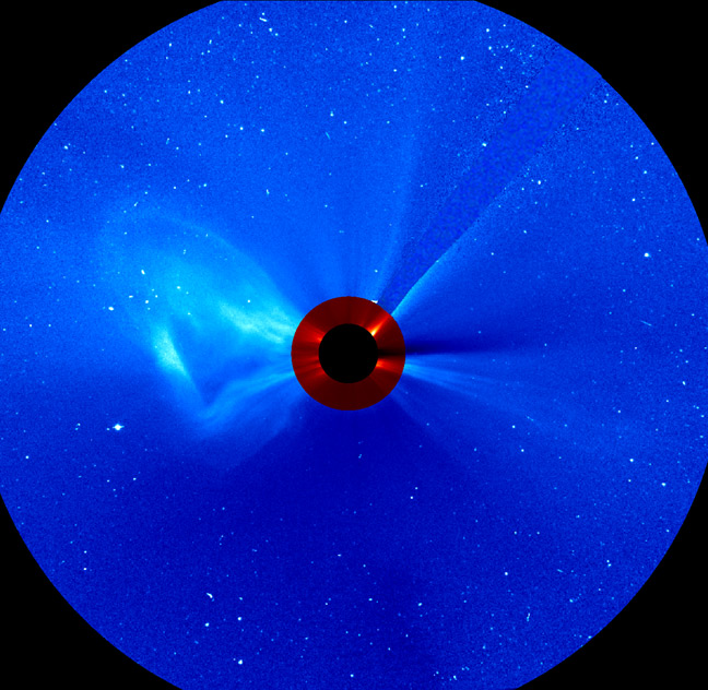 Suburban spaceman: ESA SOHO: Two Solar Storms