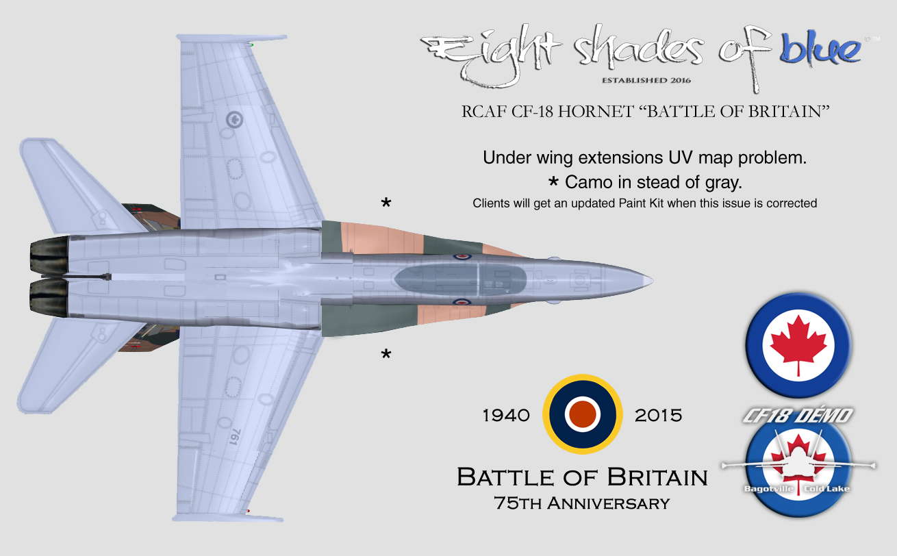 Eight Shades of Blue: RCAF/ARC CF-18 "Battle of Britain"