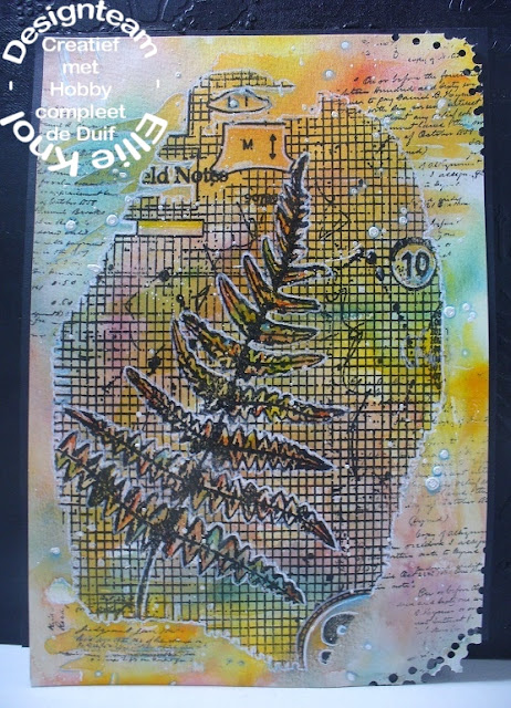 PAPER - STAMPS - COLOR: Fern collage..